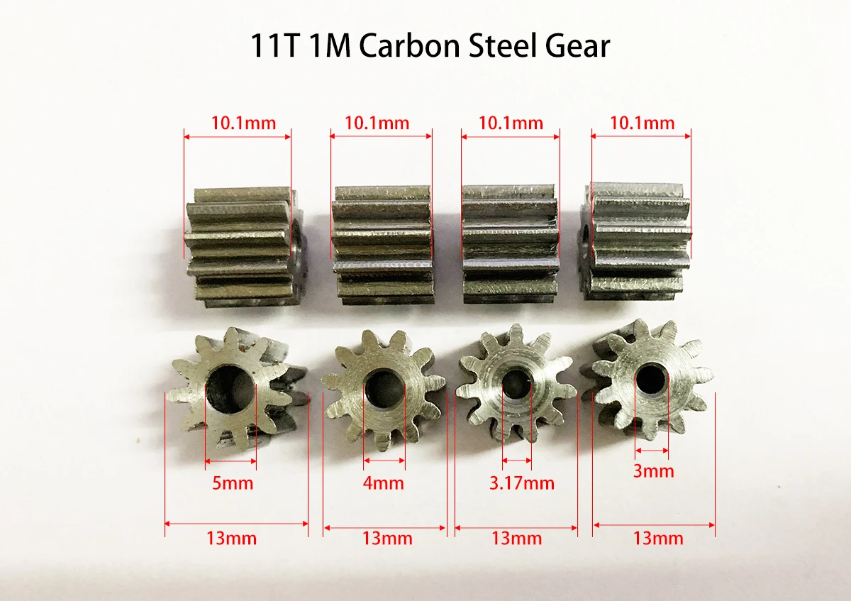 11T-1M-Carbon-Steel-Gear-OD-13mm-Height-10mm-Mechanical-Motor-Parts ...