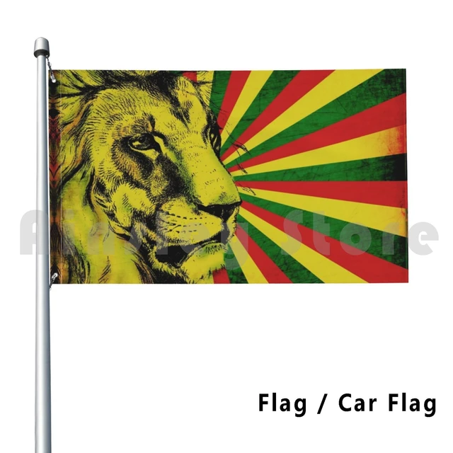 Rasta Lion Flag