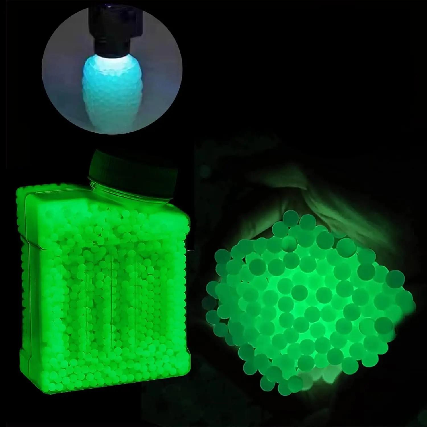 12000-Pieces-Glow-in-The-Dark-Water-Beads-Gel-Ball-Ammo-7-8-mm-with ...