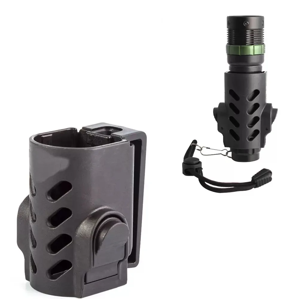 Tactical Flashlight Holster Duty Belt Universal Torch Carry Case ...