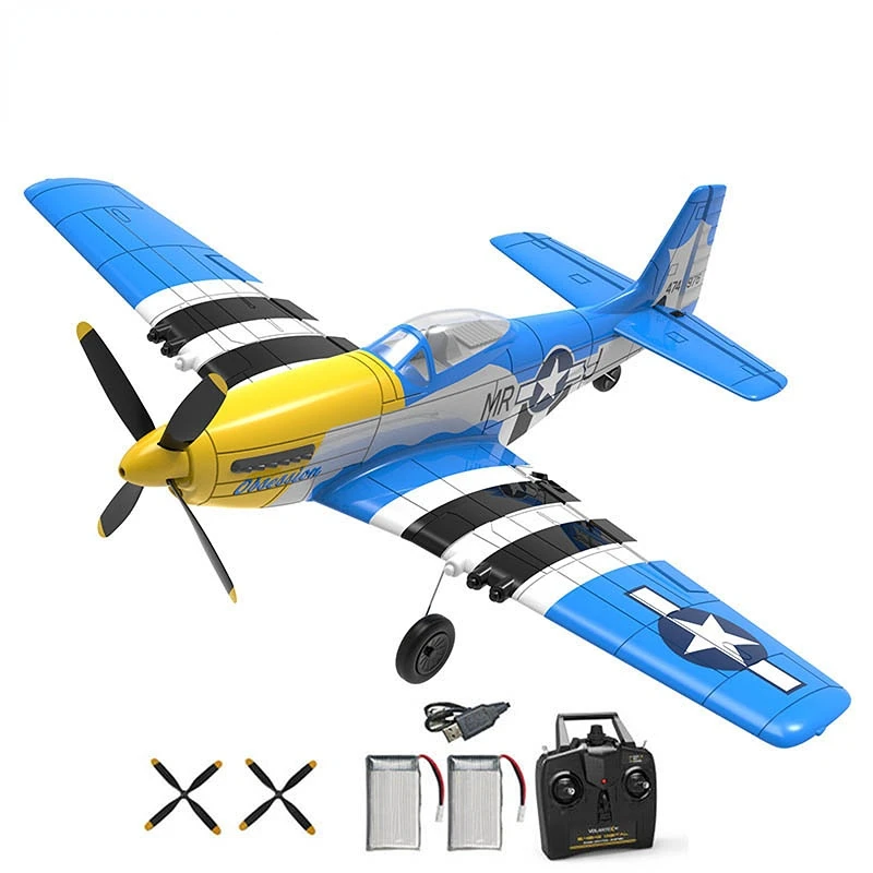 P51 Mustang RC Airplane 2.4G 4CH 6 Axis 400mm Wingspan RC Aircraft One ...
