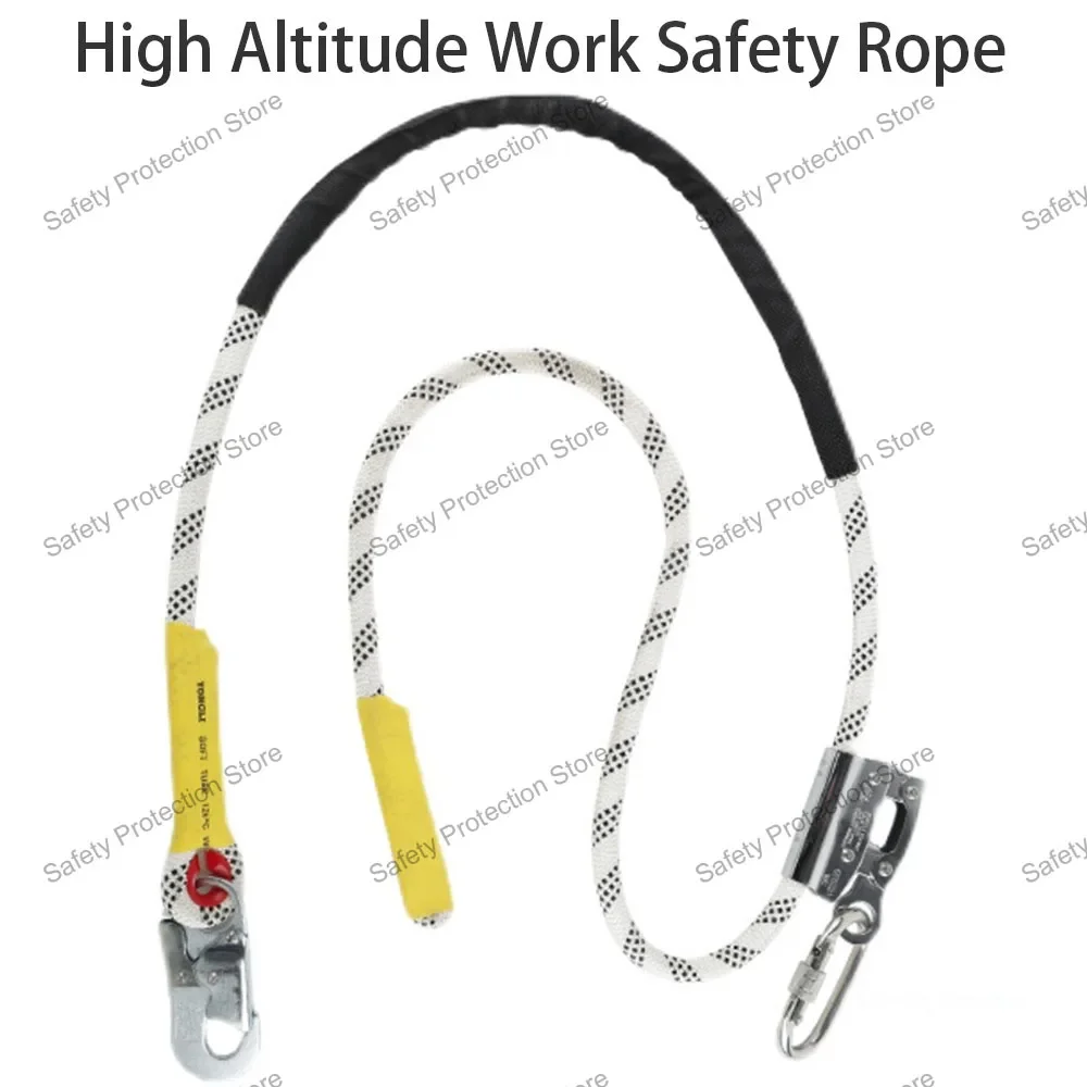 High Altitude Work Safety Harness Rope Hook Anti Fall Protective Safety ...