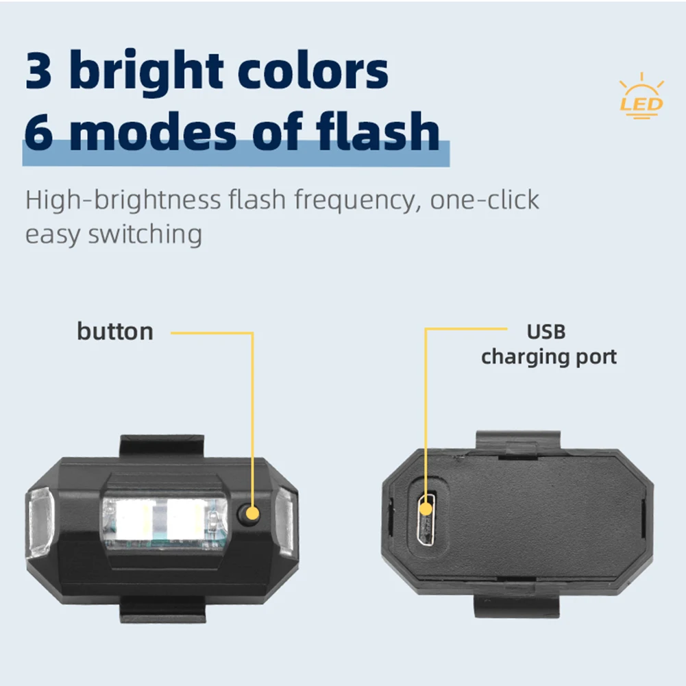 RC Drone Night Flight Light 9 Modes Drone Strobe Lights Flash Lamp for DJI Mavic 3/MINI/2/SE ...