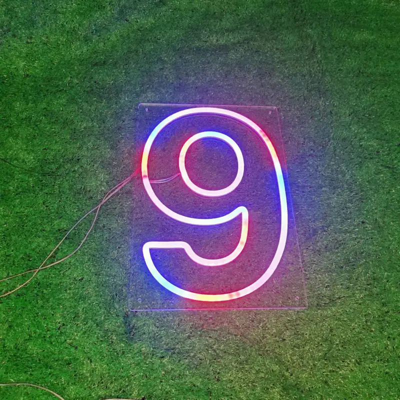neon numbers light custom RGBW bluetooth led neon sign letters birthday ...