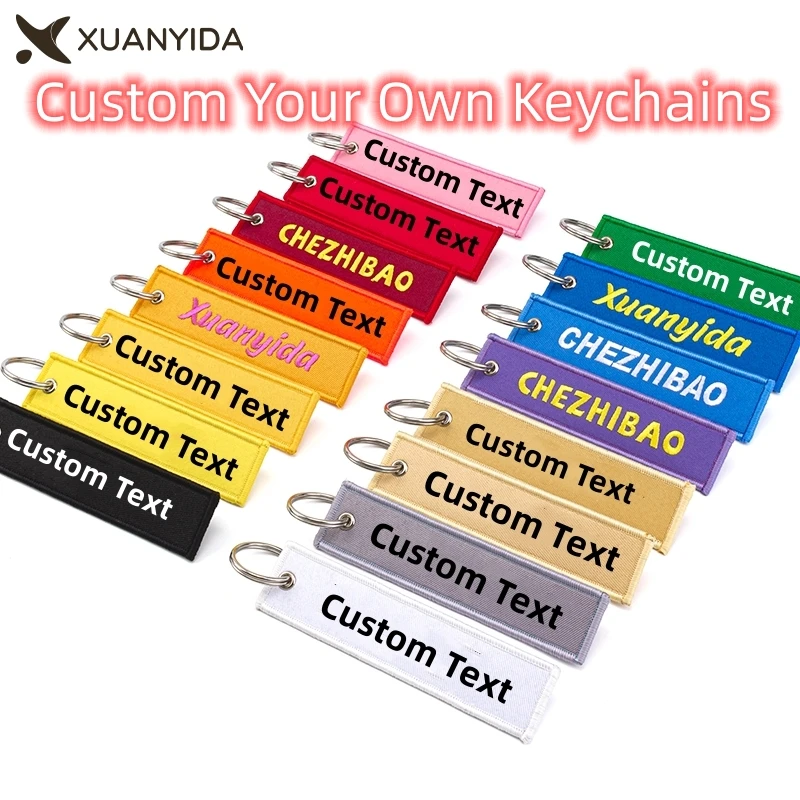 Customized-Embroidered-Keychain-Embroidery-Key-Tags-Label-Key-Chain ...