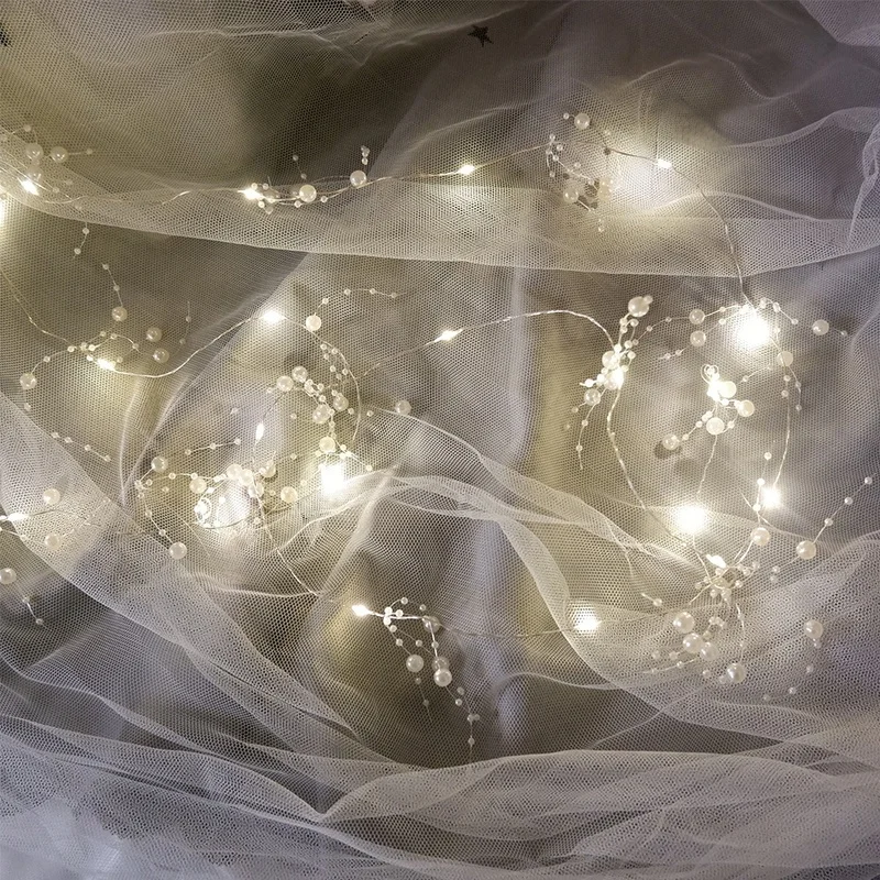 Battery-USB-Operated-Pearl-LED-copper-wire-String-lights-Pearlized ...