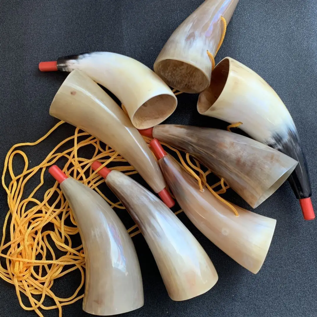 Natural-Buffalo-Horn-Crafts-Buffalo-Horn-Ornaments-Handicrafts-Bugle ...