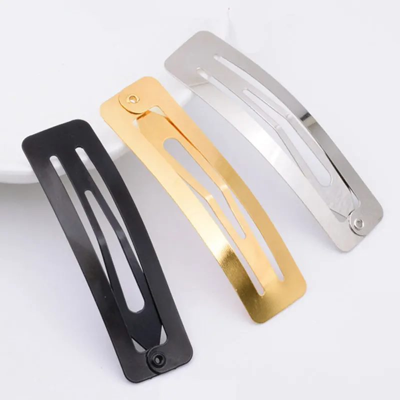 20pcs 3 Colors Metal Square Hair Clips Lady Hairpins Snap BB Hairpin ...
