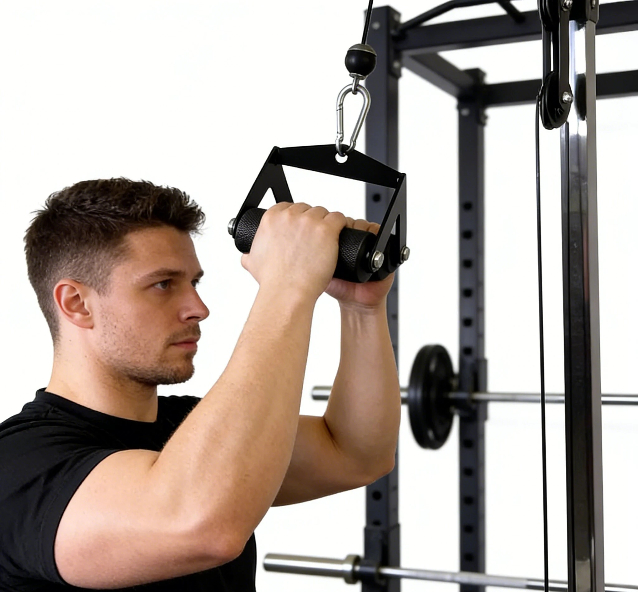 Home Gym Multi-Grip Attachments - Upgraded V Bar & Double D Handle for ...