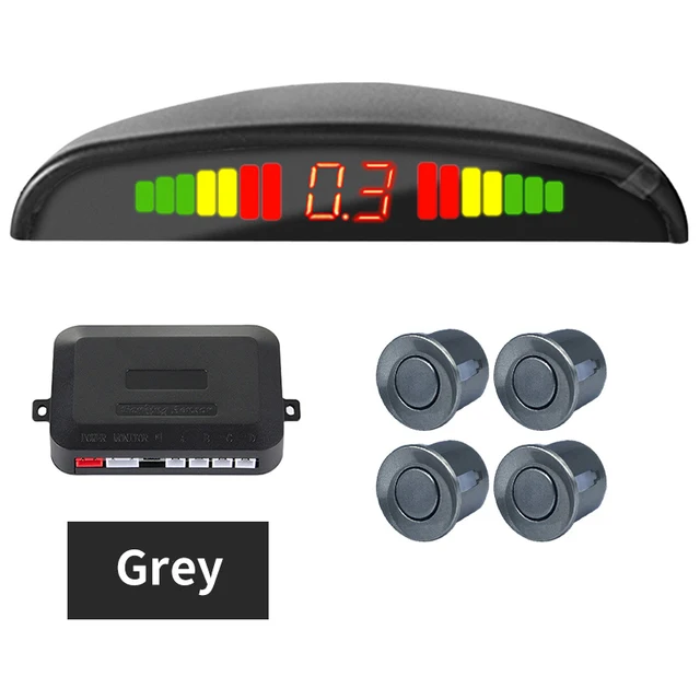 Car Parking Sensor Kit 2 Sensors/4 Sensors 22mm LED Screen Reverse ...