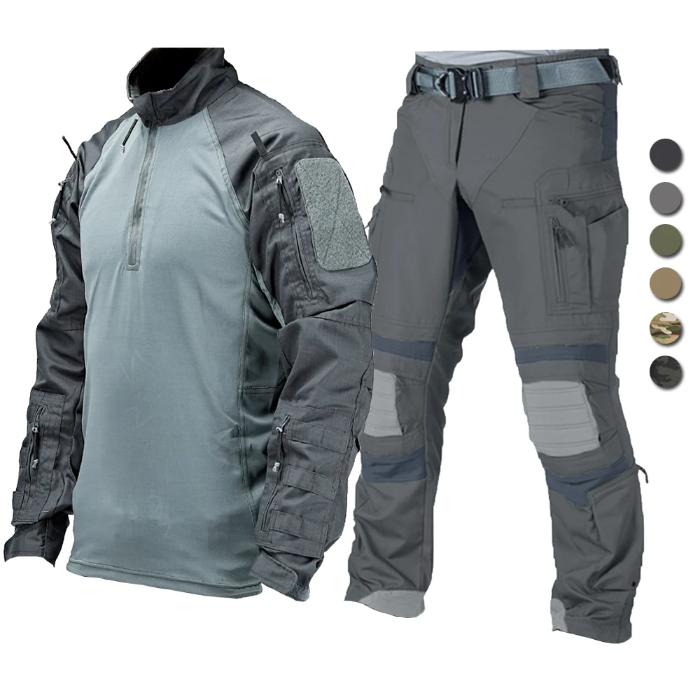 Tactical-Military-Suit-UF-Combat-Shirts-Pants-Set-Men-Field-Training ...