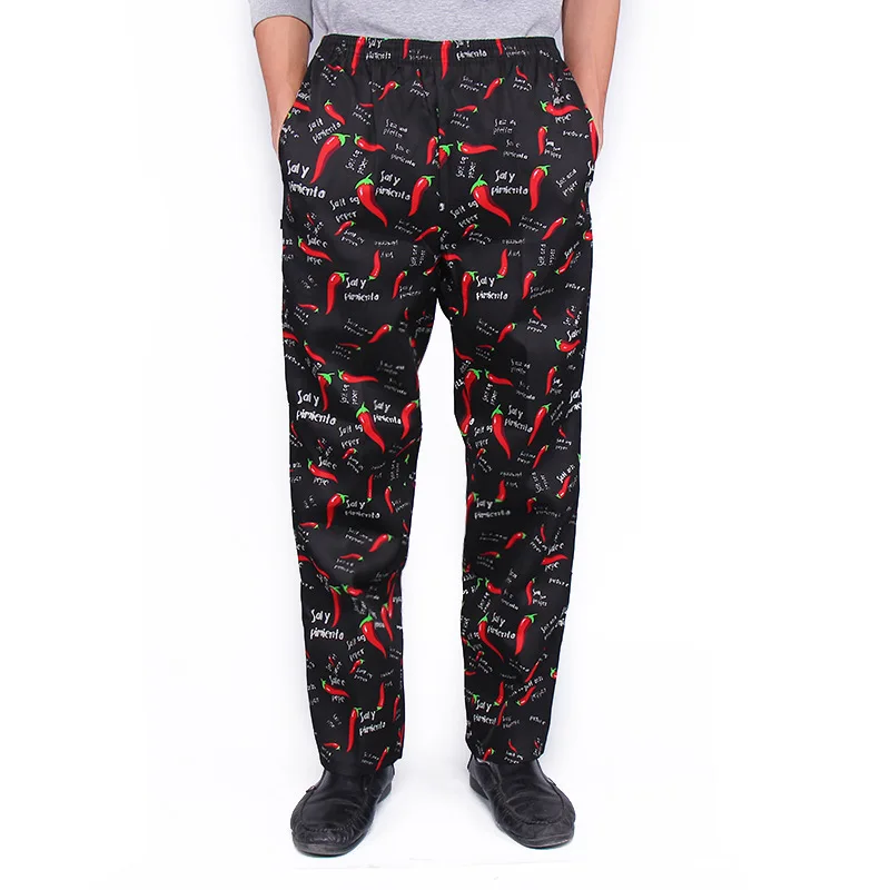 Chef Pants For Men Work Pants Chef Restaurant Trouser Cook Uniform Work ...