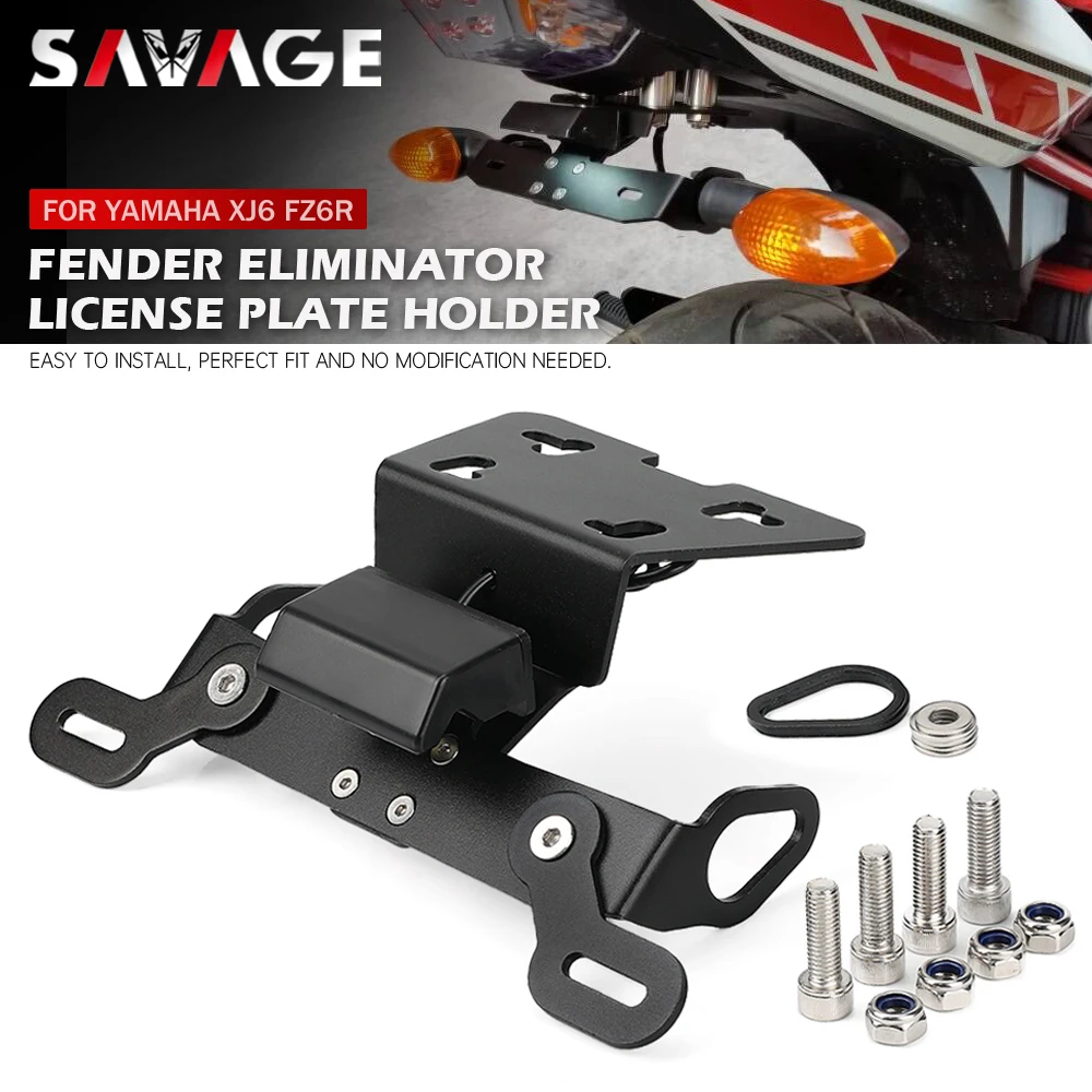 License-Plate-Holder-LED-Light-For-YAMAHA-XJ6-Diversion-F-XJ6N-XJ6F ...