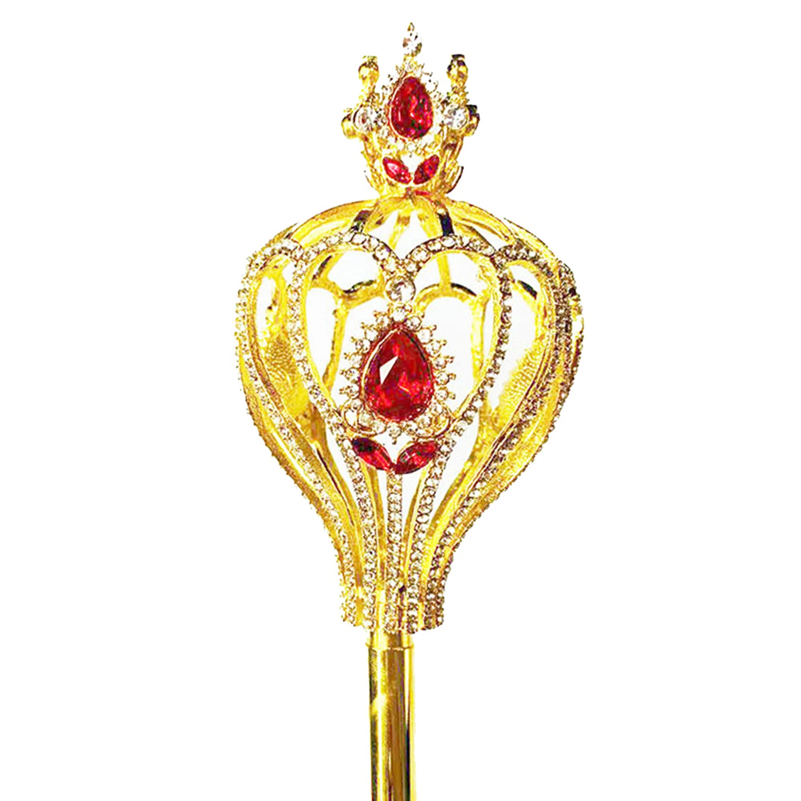 Scepter Wand Red Royal Scepter Gold King Queen Staff Medieval Halloween ...