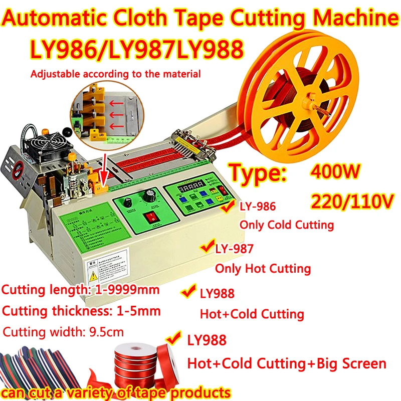 LY-220V-110V-400W-LCD-Screen-Hot-and-Cold-Automatic-Cloth-Tape-Cut ...