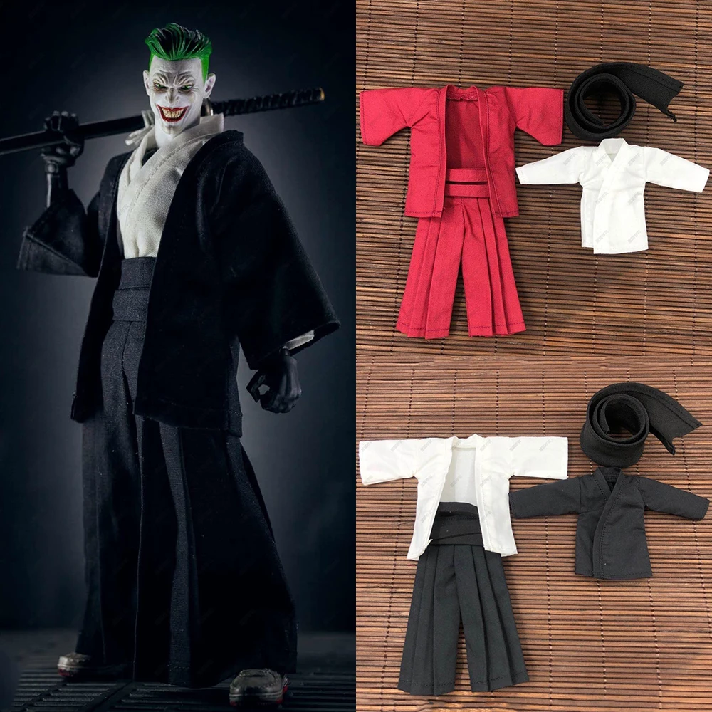 4pcs-Set-1-12-Scale-Japanese-Clown-Samurai-Kimono-Clothes-Set-Robe ...