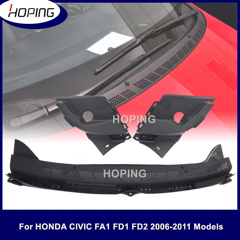 3pcs Front Windshield Center Cowl Assy For Honda Civic Fa1 Fd1 Fd2 2006 ...