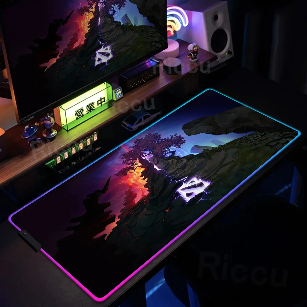 RGB-Large-Gaming-Mouse-Pad-Dota-2-Deskmat-Backlight-LED-Rubber-Cushion ...