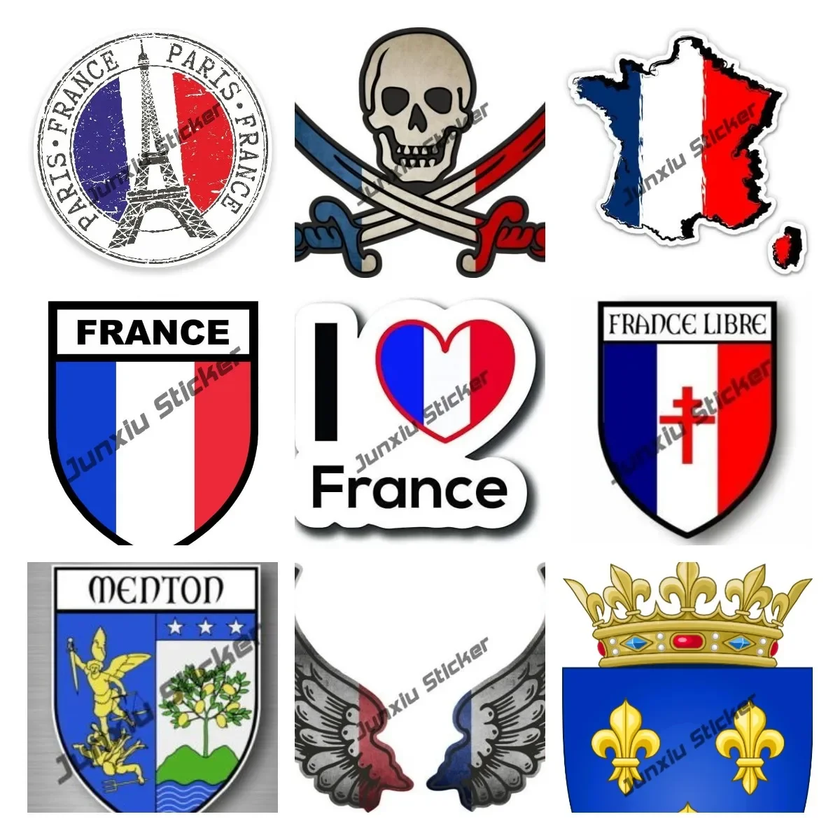 Love-France-Flag-Decal-Sticker-Home-Pride-Travel-Car-Truck-Van-Bumper ...