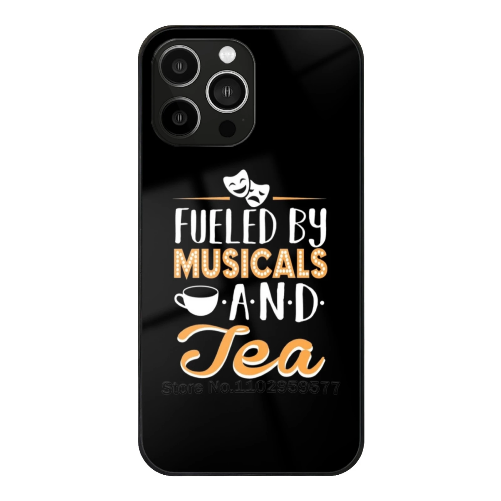Fueled-By-Musicals-And-Tea-Glass-Case-For-Apple-Iphone-15-14-13-Pro-12 ...