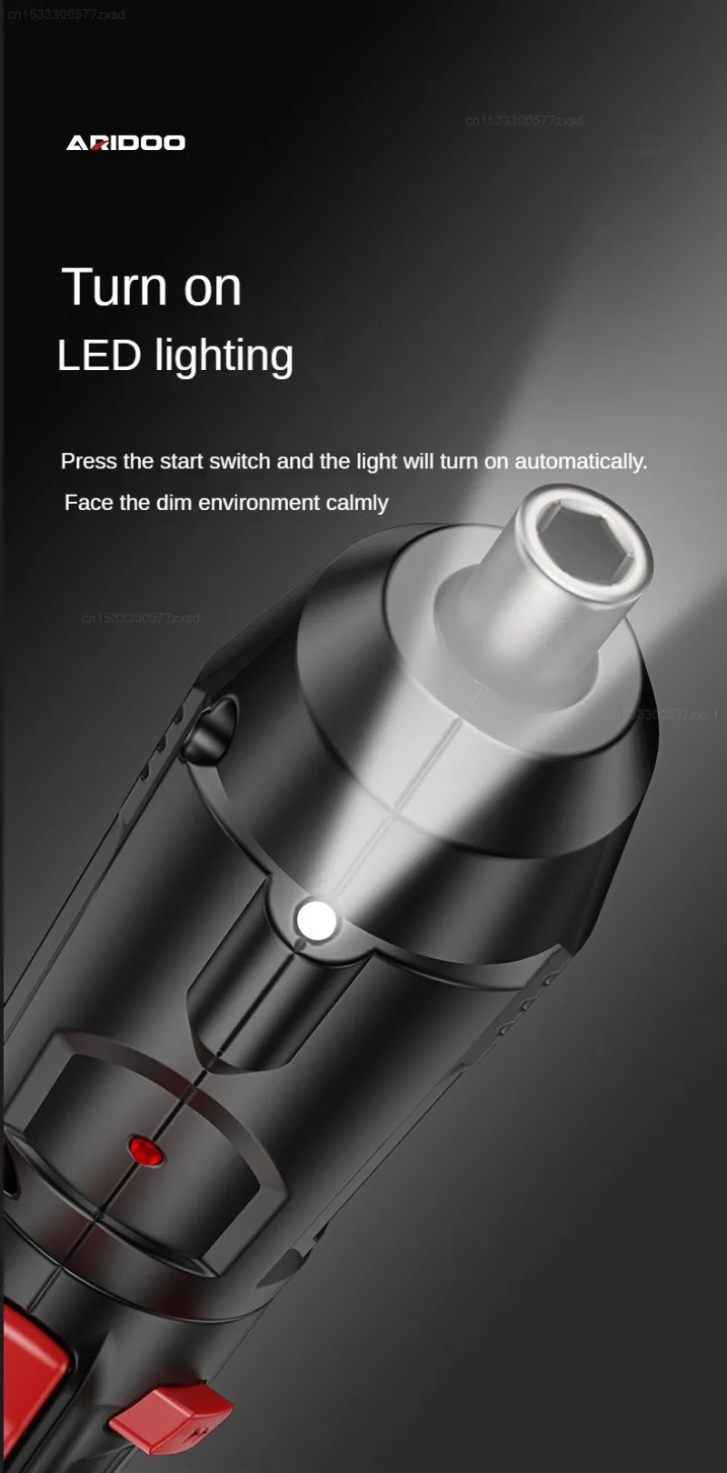 ARIDOO Rechargeable Cordless Electric Screwdriver (47 Pcs) | Makers ...