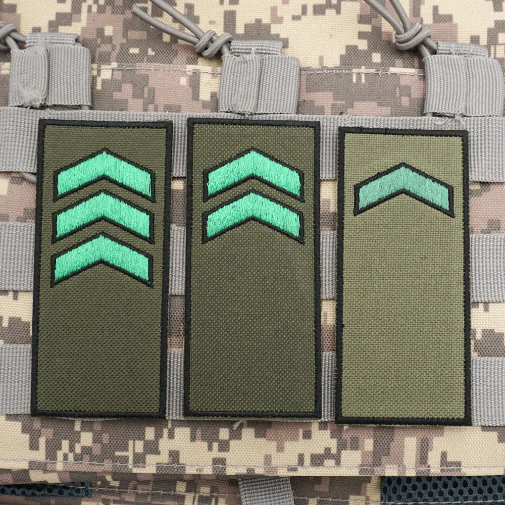 Rank-Military-Tactical-Embroidered-Patches-Armband-Backpack-Badge-with ...