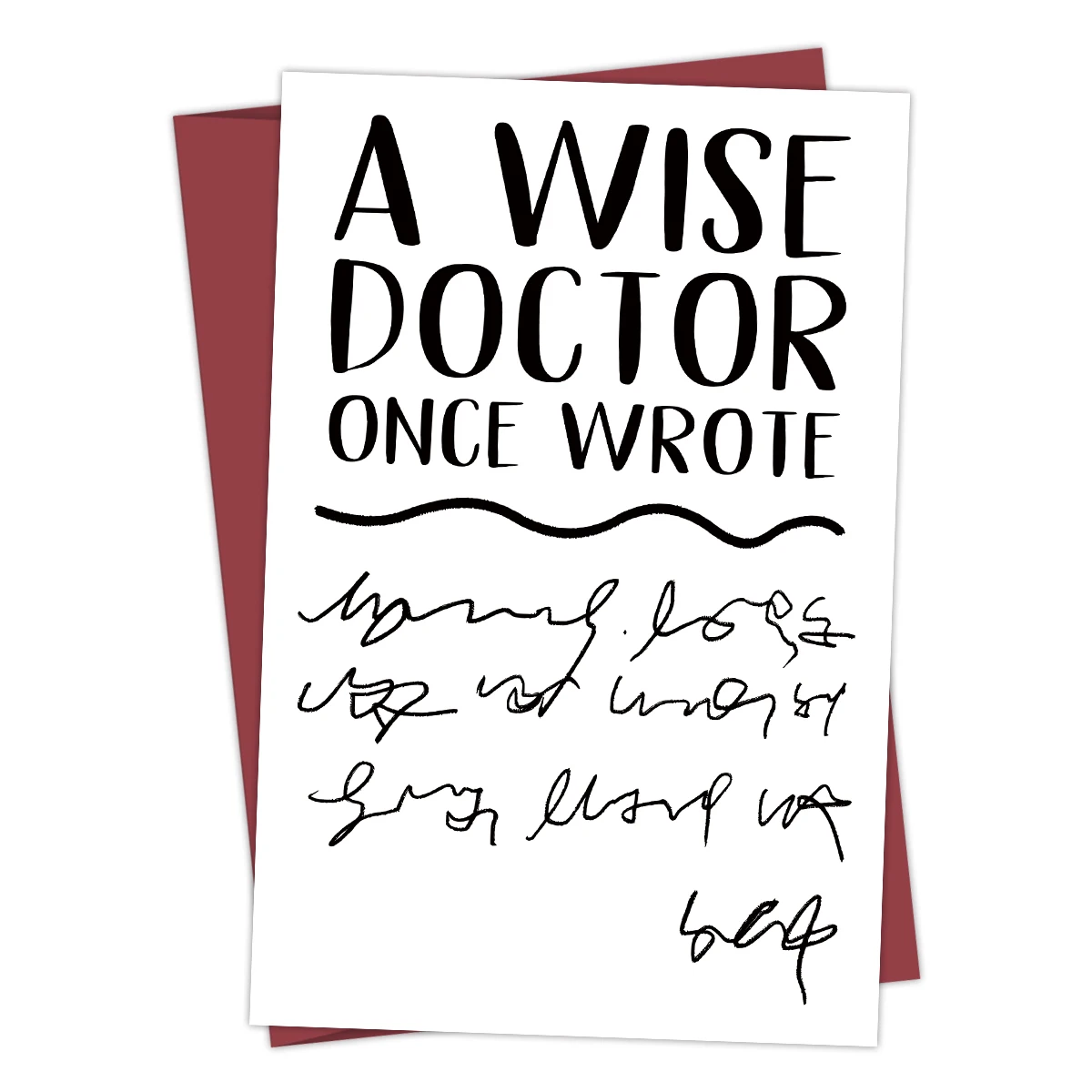 1PC Funny Phd Graduation Thank You Card,Jokey Doctor's Handwriting Card ...
