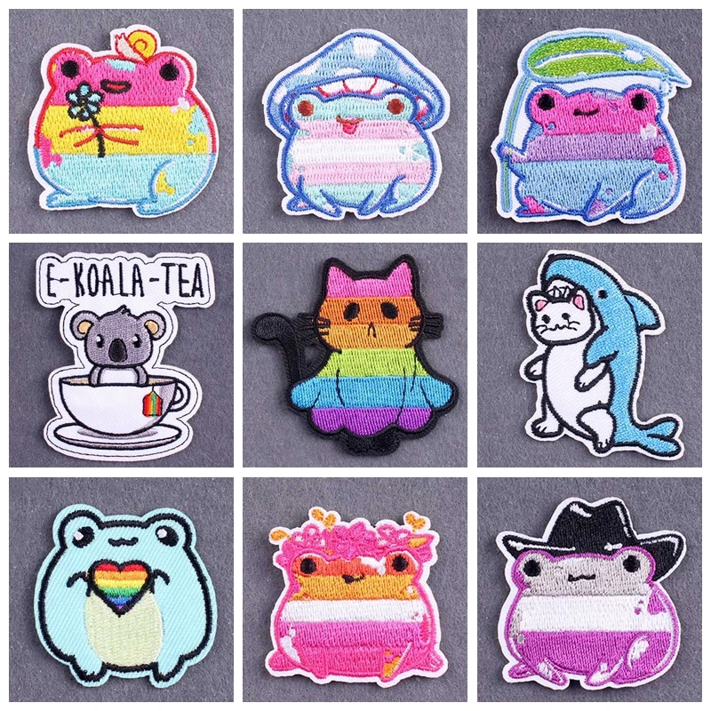 10pcs-Lot-Cute-Cat-Patch-Clothing-Thermoadhesive-Patches-On-Clothes ...