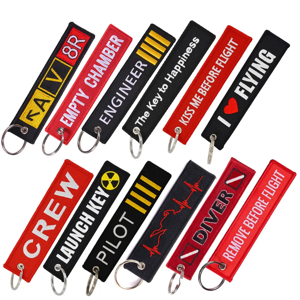 Remove-Before-Flight-Car-Key-Chain-Embroidery-OEM-Keyring-llavero-Key ...