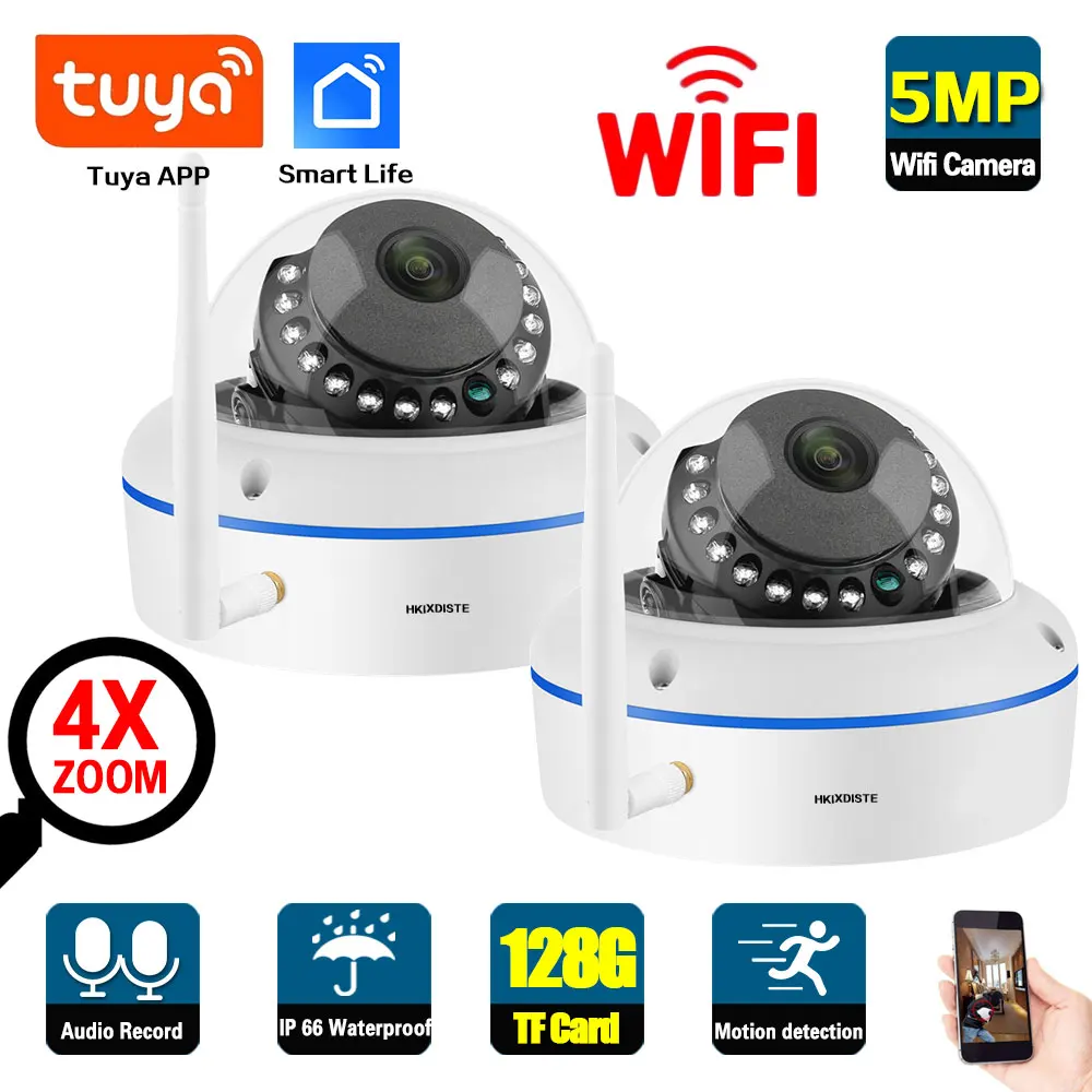 5MP Tuya Smart Life Wifi Security IP Camera External Waterproof ...