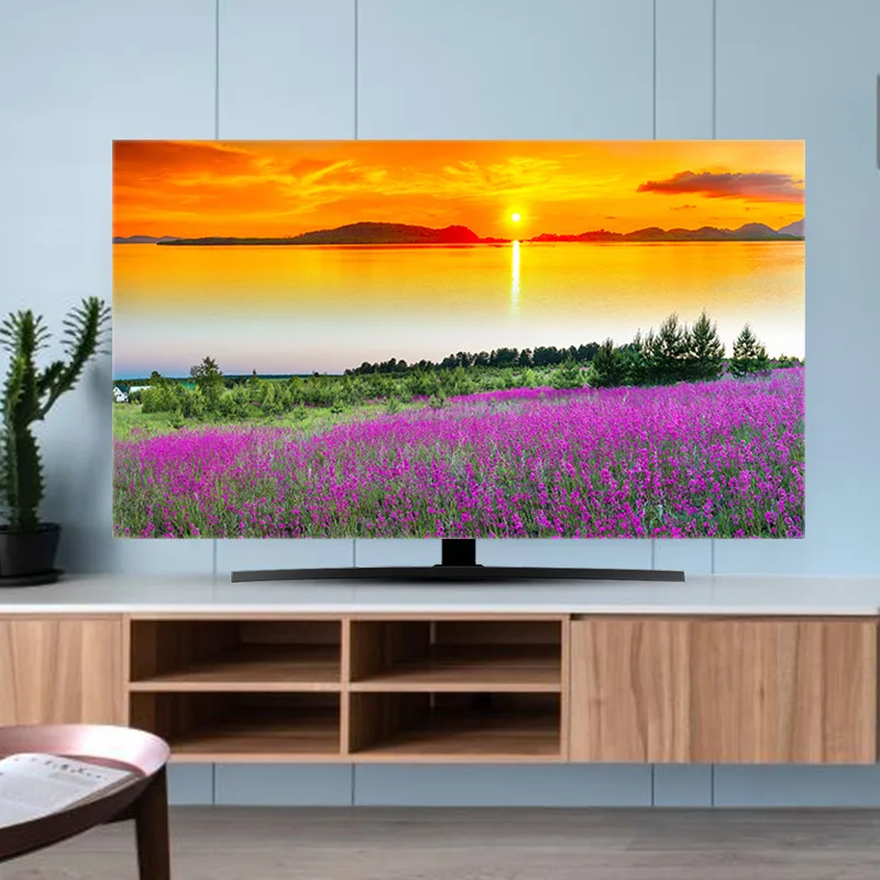 Upgraded TV Cover Dustproof Cloth Covers Home Use Wall-mounted Desktop ...
