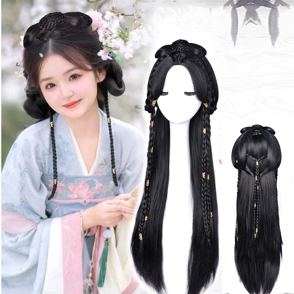 XIYUE-long-straight-Synthetic-Chinese-constum-Wig-Long-Straight-Vintage ...