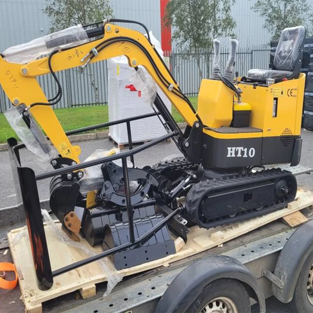HighTop-1ton-excavator-with-trailer-1000kg-hydraulic-diesel-excavator ...