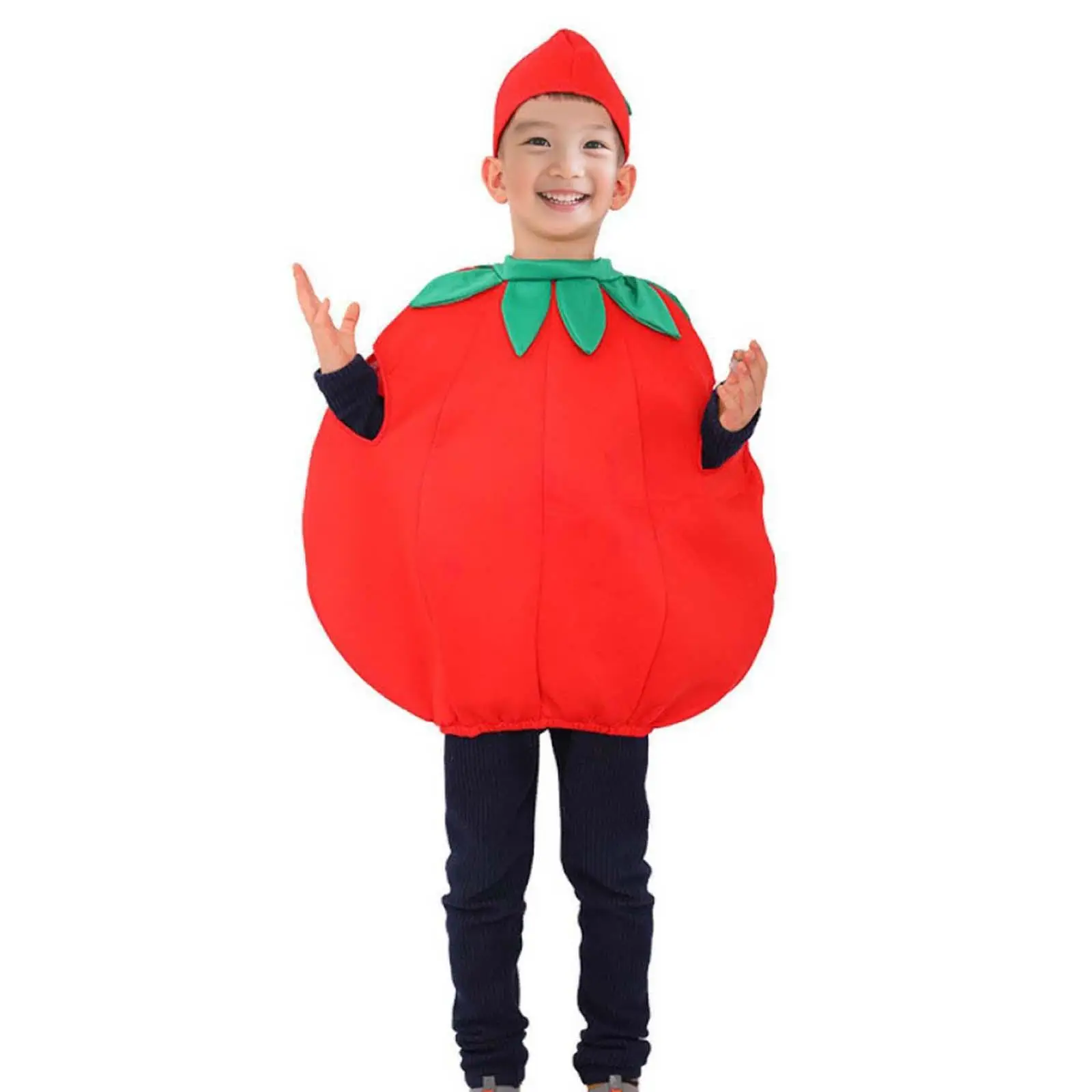 Kids Tomato Costume for Girls Boys Cute Children Vegetable Costume for ...