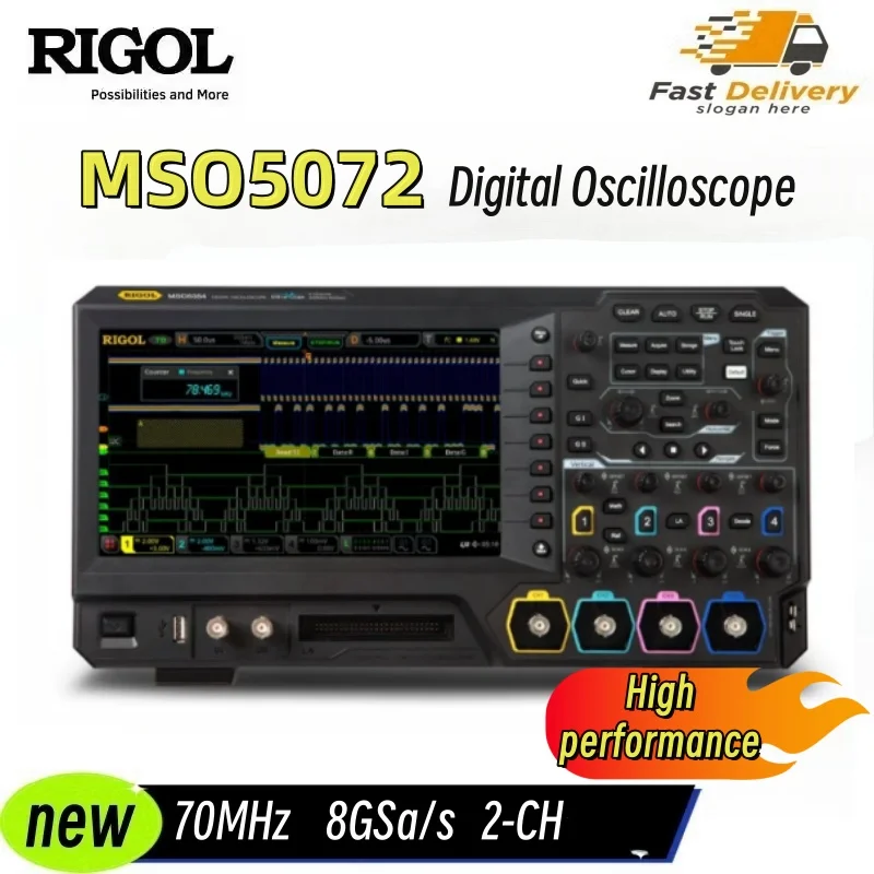 Rigol-MSO5072-Two-Channel-70-MHz-Digital-Mixed-Signal-Oscilloscope-and ...