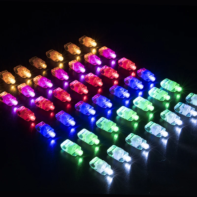 100-200-300-PCS-LED-Finger-Lights-6-Colors-Finger-Flashlights-Birthday ...