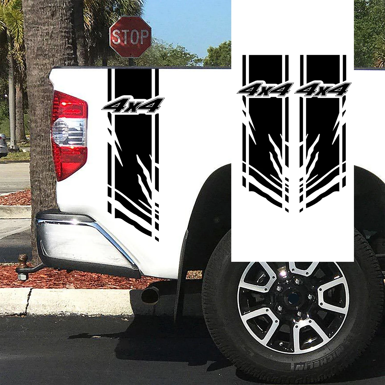 4X4-Pickup-Trucks-Trunk-Sticker-For-Hilux-Frontier-Isuzu-RAM-Ranger-GMC ...