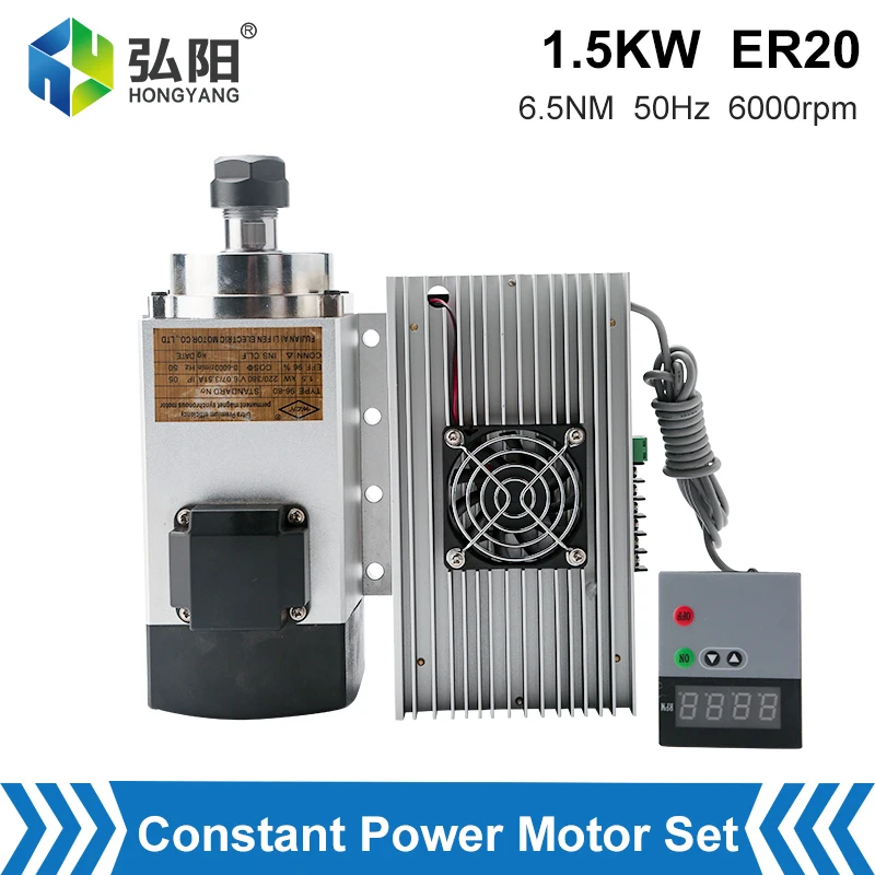 1-5KW-2-2KW-6000rpm-Constant-Torque-Air-Cooled-Spindle-ER20-Chuck ...