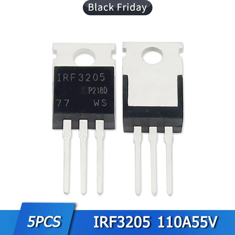 5pcs-IRF3205-Transistor-3205-IRF3205PBF-Electronics-Components-TO220-MOSFET-FETs-55V-110A-TO-220 ...