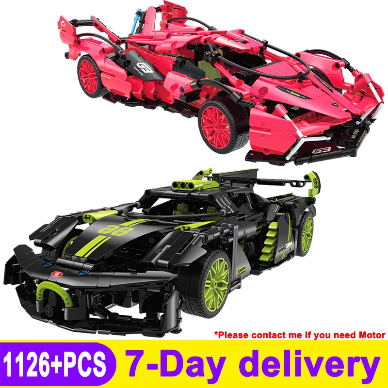 NEW-Technical-Super-Sports-Car-Building-Blocks-Kit-Racing-Bricks-MOC ...