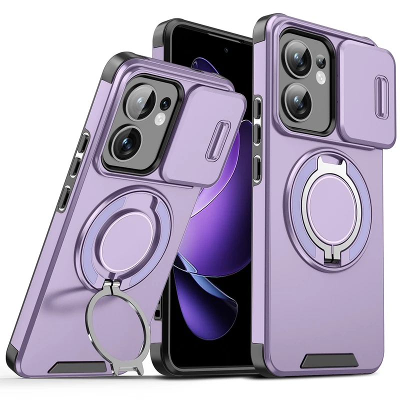 New Armor Shockproof Car Magnetic Ring Stand Holder Case For OPPO Reno ...
