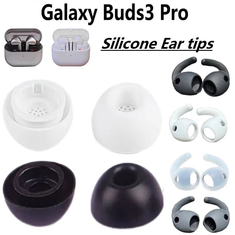 Silicone Earbuds Ear tips For Samsung Galaxy Buds3 Pro in-ear Earphone ...