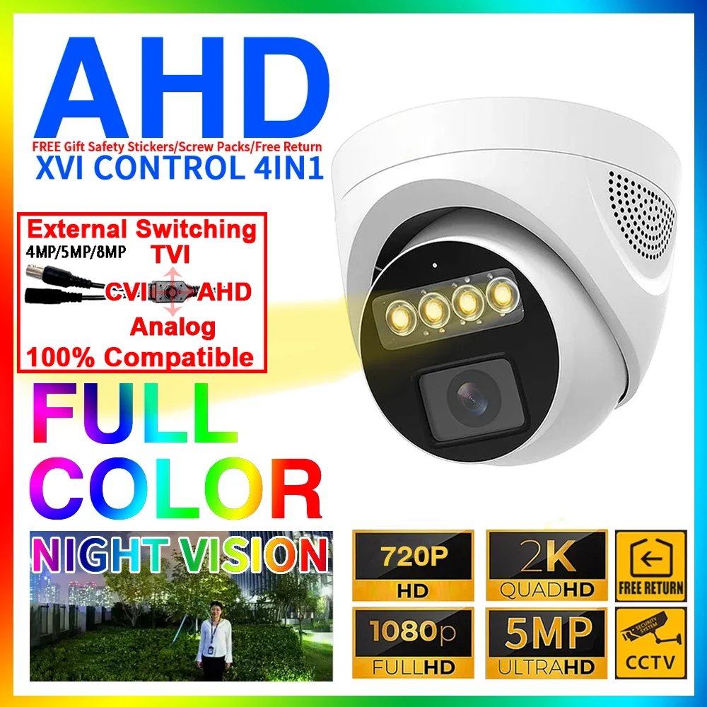 5MP-24H-Full-Color-Night-Vision-CCTV-AHD-Dome-Camera-Indoor-4MP-1080P ...