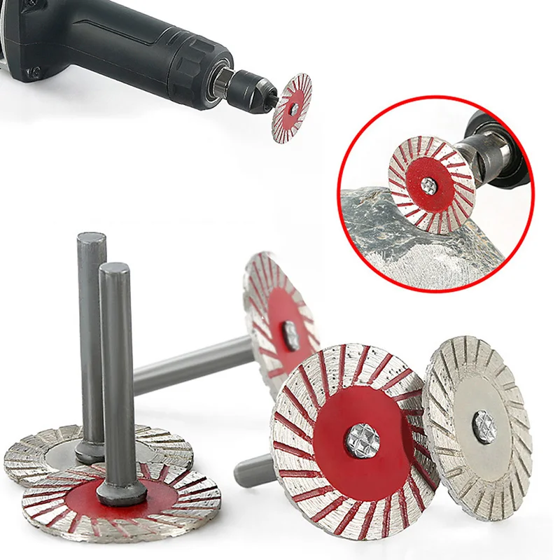 6mm Diamond Cutting Circular Saw Blade Set Cutting Discs With Mandrel ...