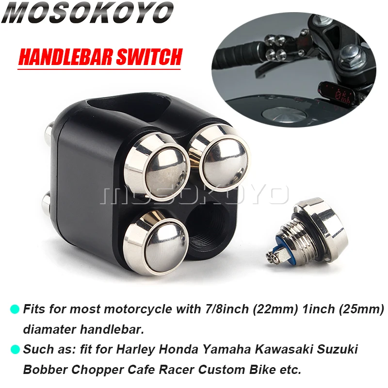 Vintage-Retro-Motorcycles-Switch-ATV-Scooter-Headlight-Fog-Lamp-Horn ...