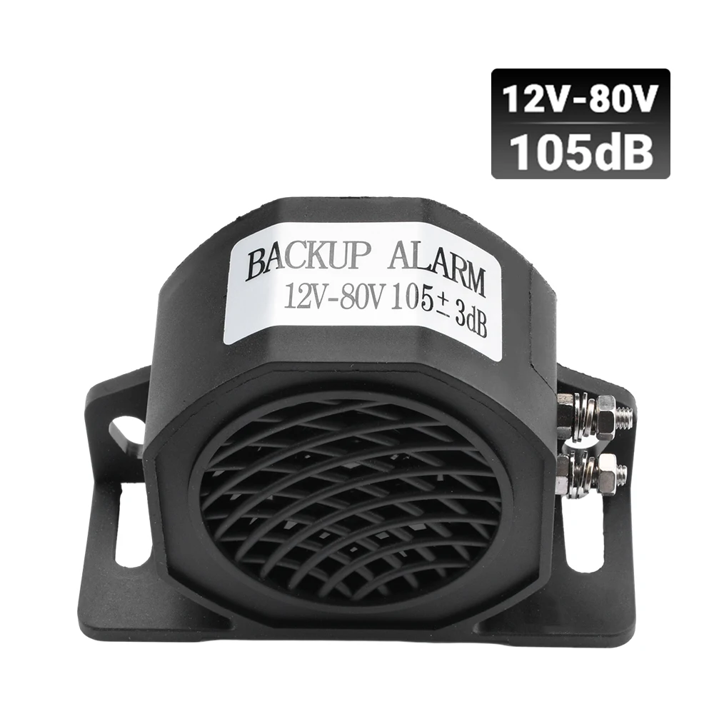 105dB-Decibel-12V-24V-48V-72V-Backup-Siren-Beeper-Buzzer-Sound-Warning ...
