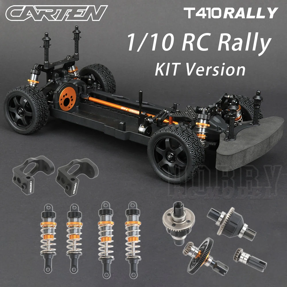 CARTEN NHA105 T410 RALLY 4WD KIT Empty Frame 1/10 RC Electric Remote Control Model Car Rally ...
