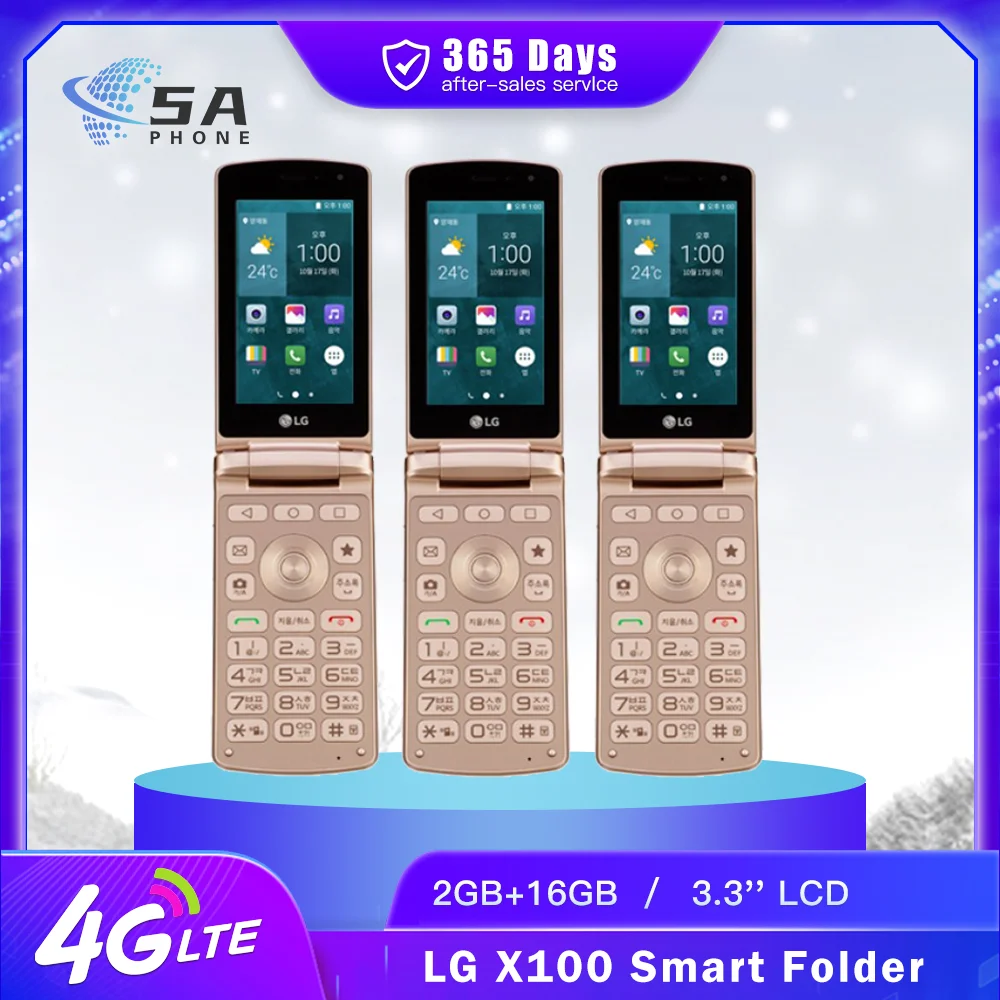 Original-LG-X100-Smart-Folder-4G-LTE-Mobile-Phone-3-3-2GB-RAM-16GB-ROM ...