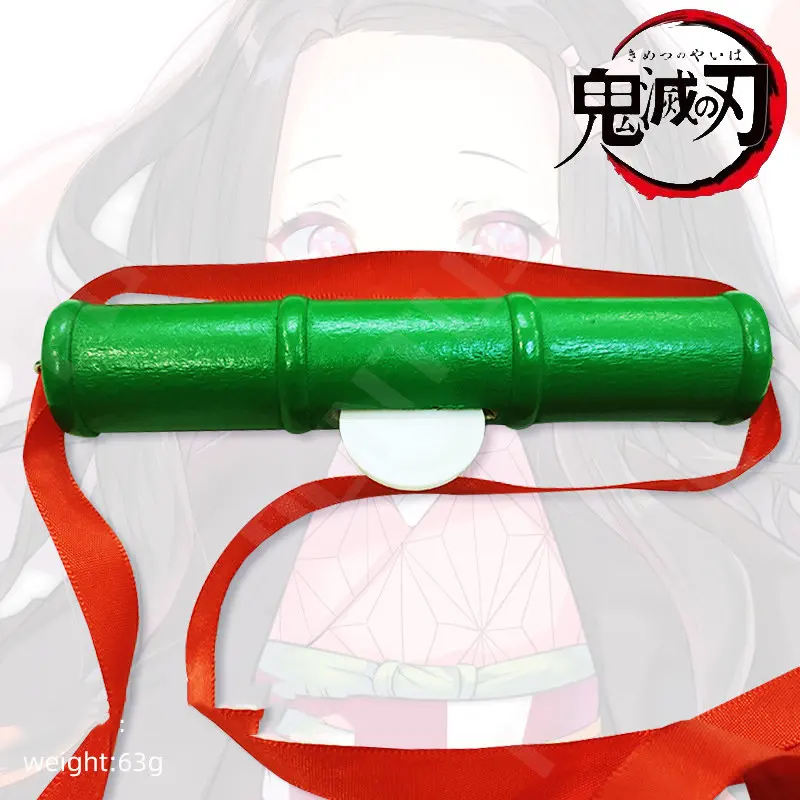 Anime-Demon-Slayer-Kamado-Nezuko-Bamboo-Tube-Costumes-Cosplay-Props ...