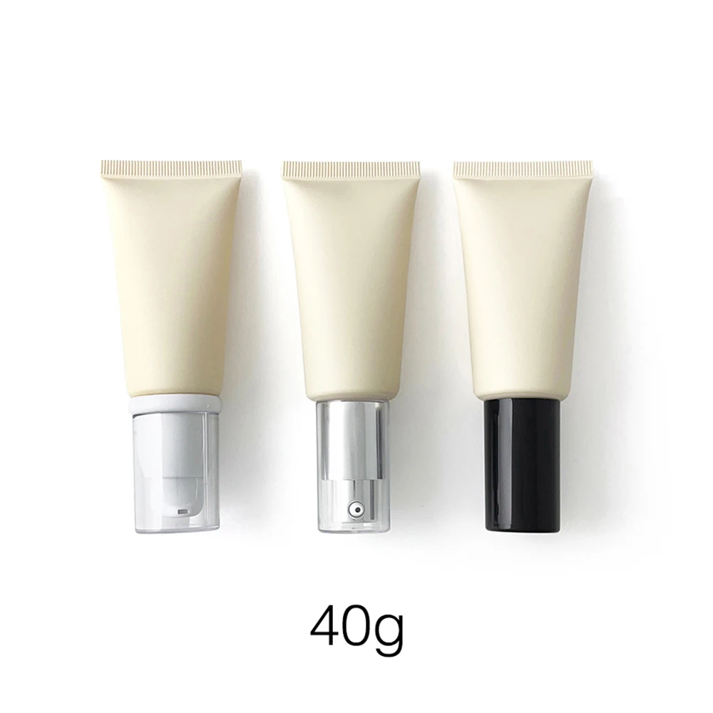 40g-Matte-Beige-Yellow-Airless-Pump-Squeeze-Bottle-Empty-40ml-Refillable-Cosmetics-Foundation ...